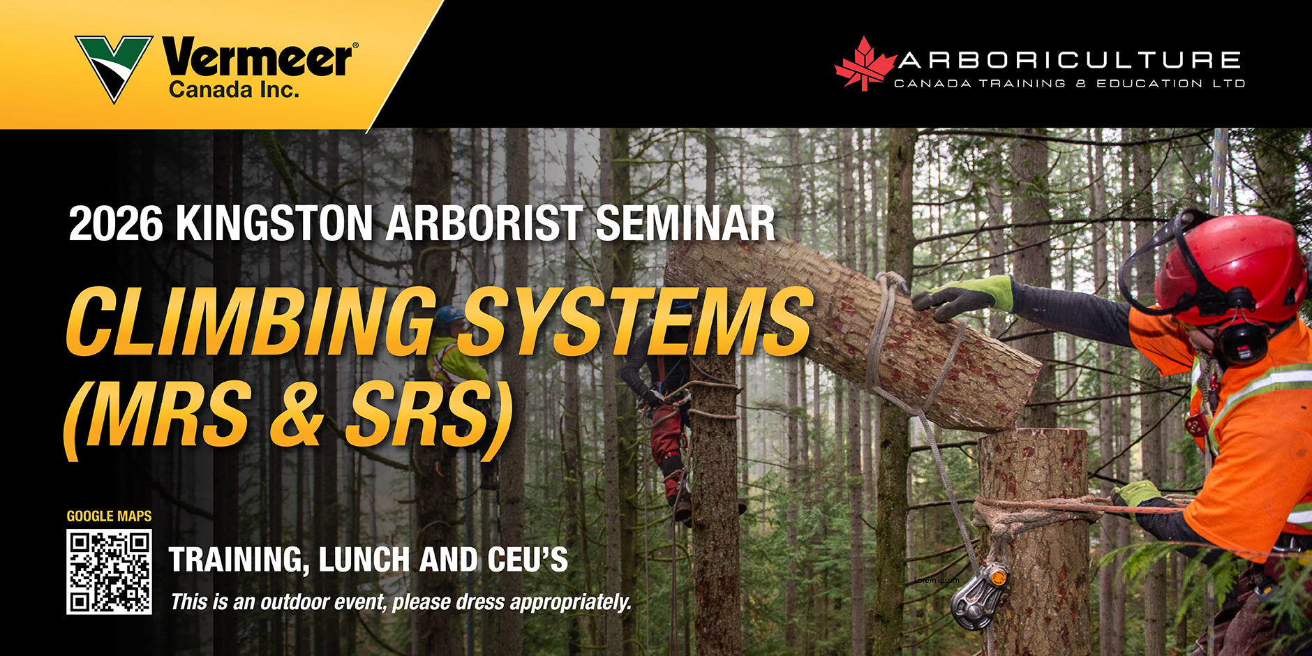 2026 Kingston Arborist Seminar - Vermeer Canada